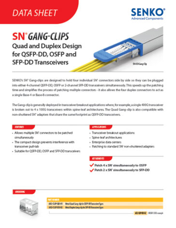 Data Sheet » SENKO Advanced Components, Inc.