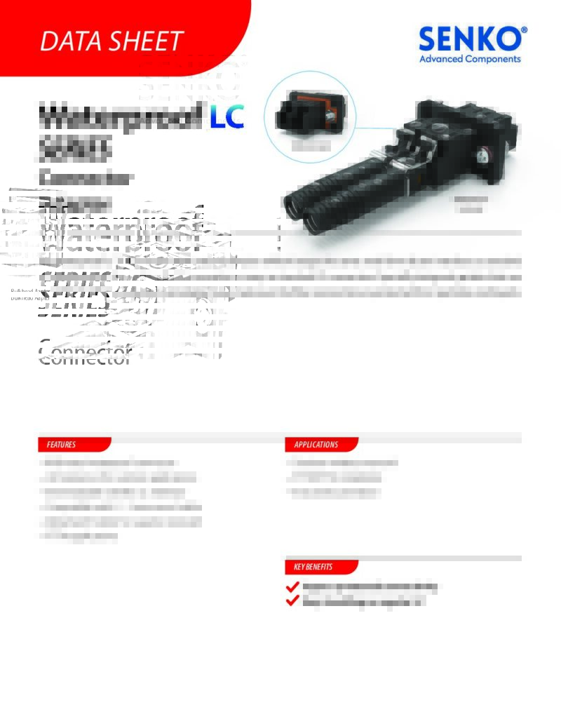 Waterproof LC Connector